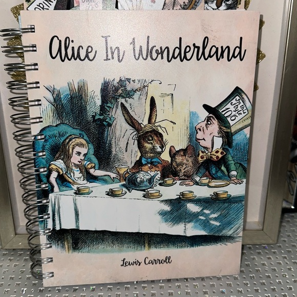 Disney | Office | Alice In Wonderland Lewis Carroll Spiral Notebook ...